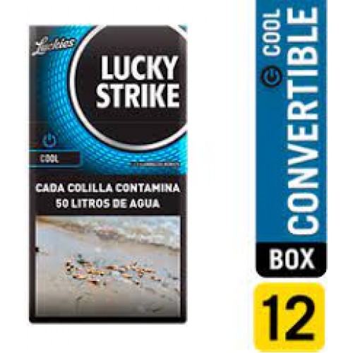 CIGARRILLOS LUCKY STRIKE COOL X 12 BOX CONVERTIBLES